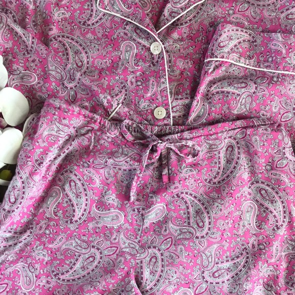 Chaps | Intimates & Sleepwear | Chaps Pink Paisley Pajama Set | Poshmark
